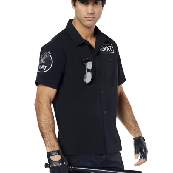 Spirit | Shirts | Spirit Halloween Button Down Swat Costume Shirt ...